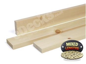 Planed Square Edge Timber (75mm x 25mm) Random Lengths