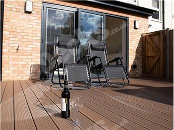 Bowness Brown Alchemy Habitat+ Composite Decking Kit (1.8m x 3.6m)