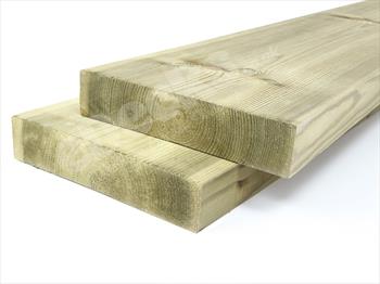 Green - Treated Planed Square Edge Timber (225mm x 50mm)
