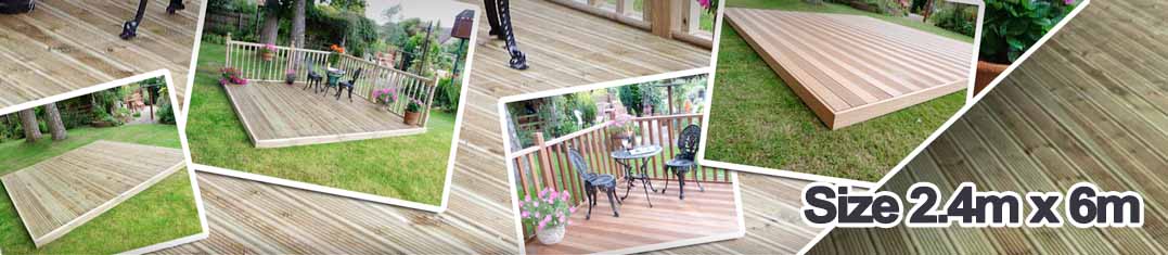 eDecks Decking Kits | Size 2.4m x 6m