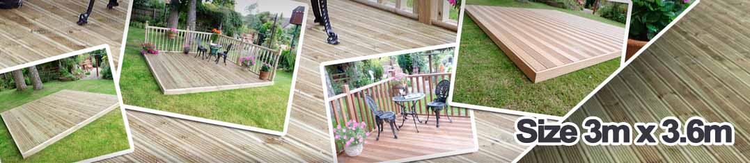 eDecks Decking Kits | Size 3m x 3.6m