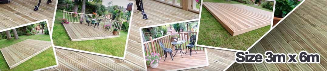 eDecks Decking Kits | Size 3m x 6m