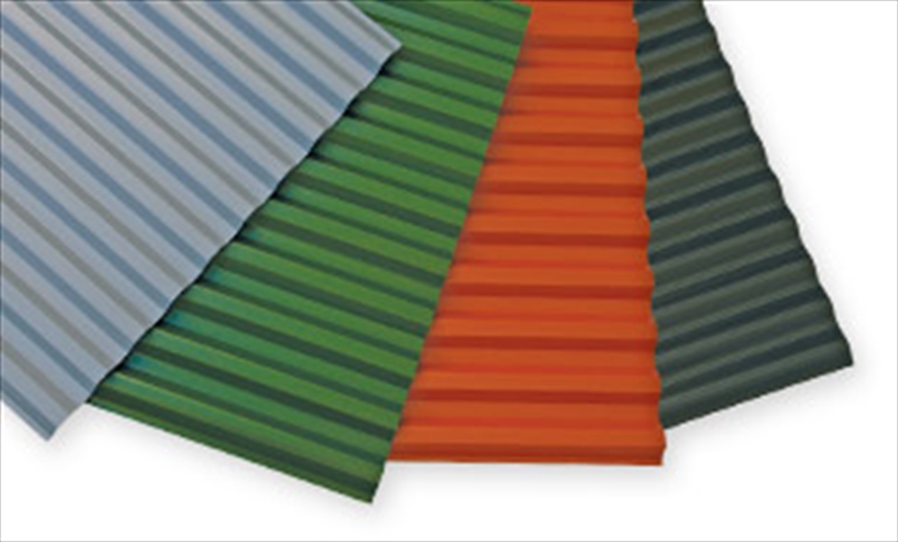 Green - PALTOP Corrugated Foam PVC Box Profile Sheet (2000mm x 900mm)