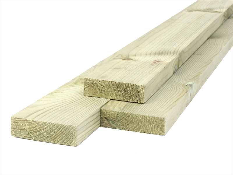 Green - Treated Planed Square Edge Timber (75mm x 25mm)